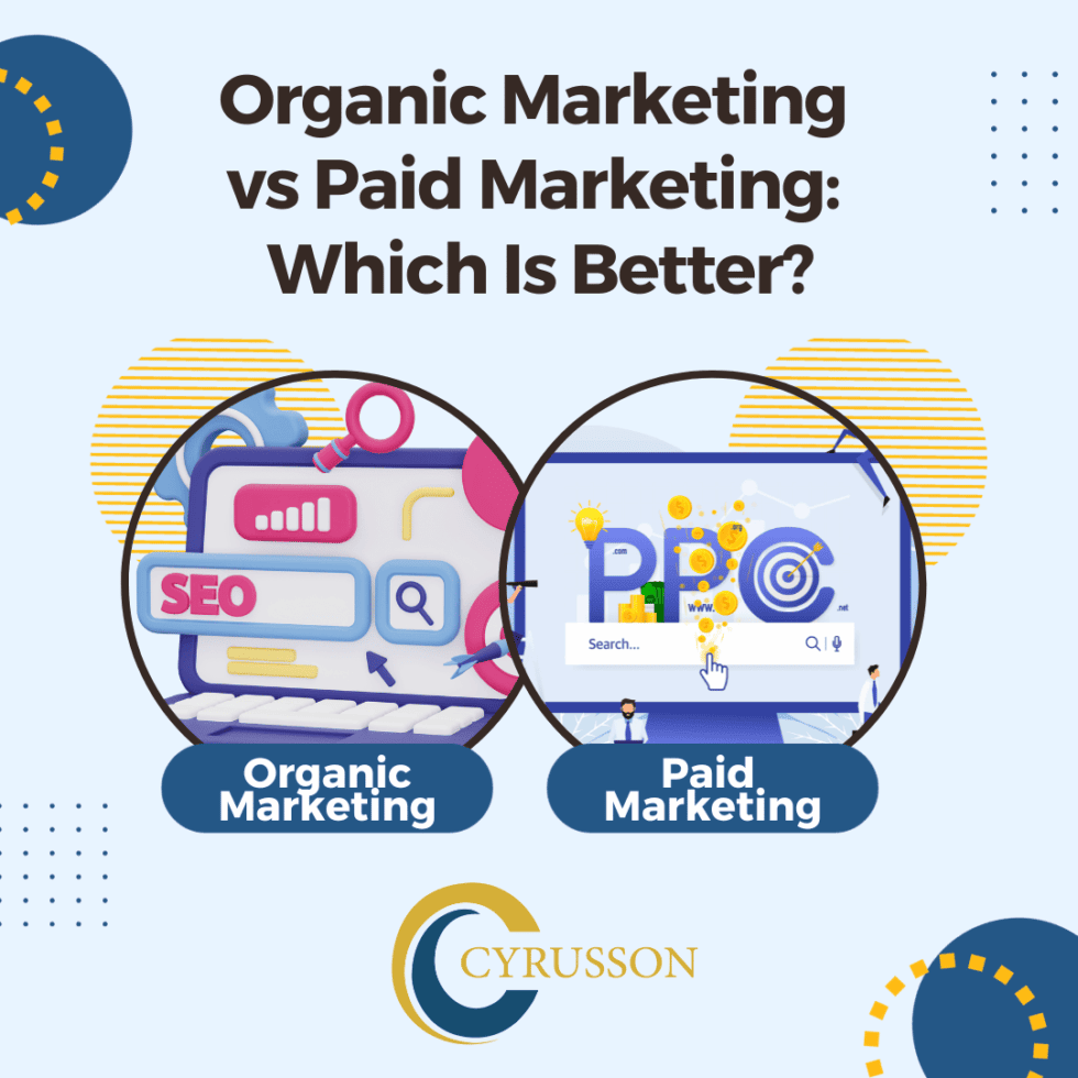 Organic Marketing vs Paid Marketing - Which Is Better? | Cyrusson Inc